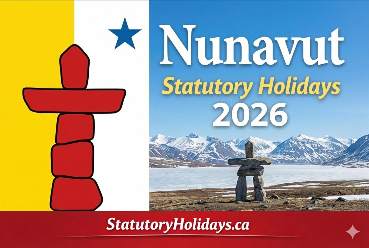 Nunavut Statutory Holidays 2026 - Statutory Holidays in Canada