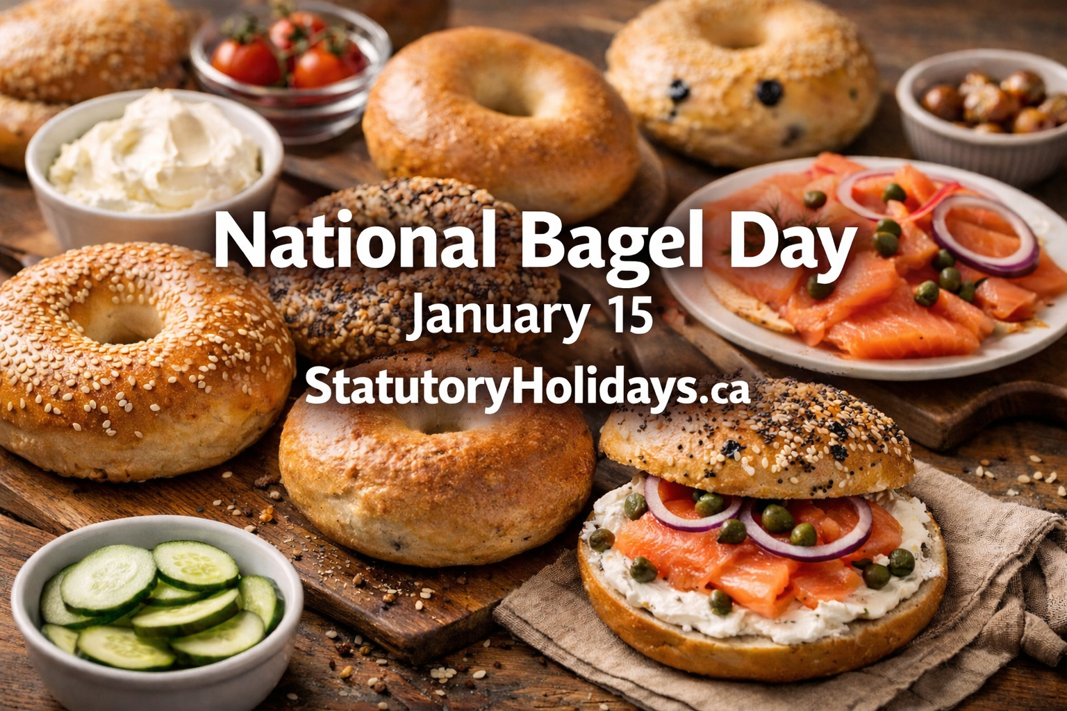 National Bagel Day - Statutory Holidays in Canada