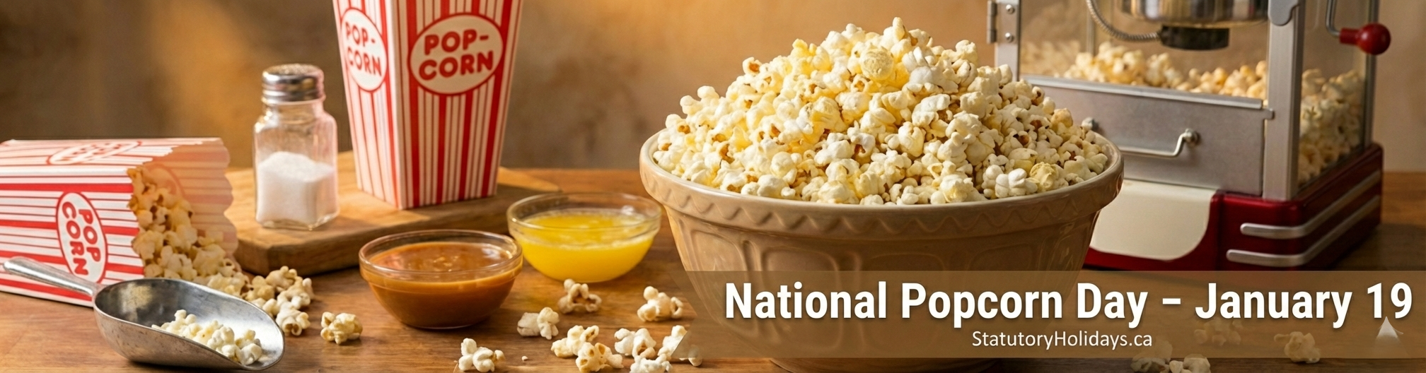 National Popcorn Day - Statutory Holidays in Canada