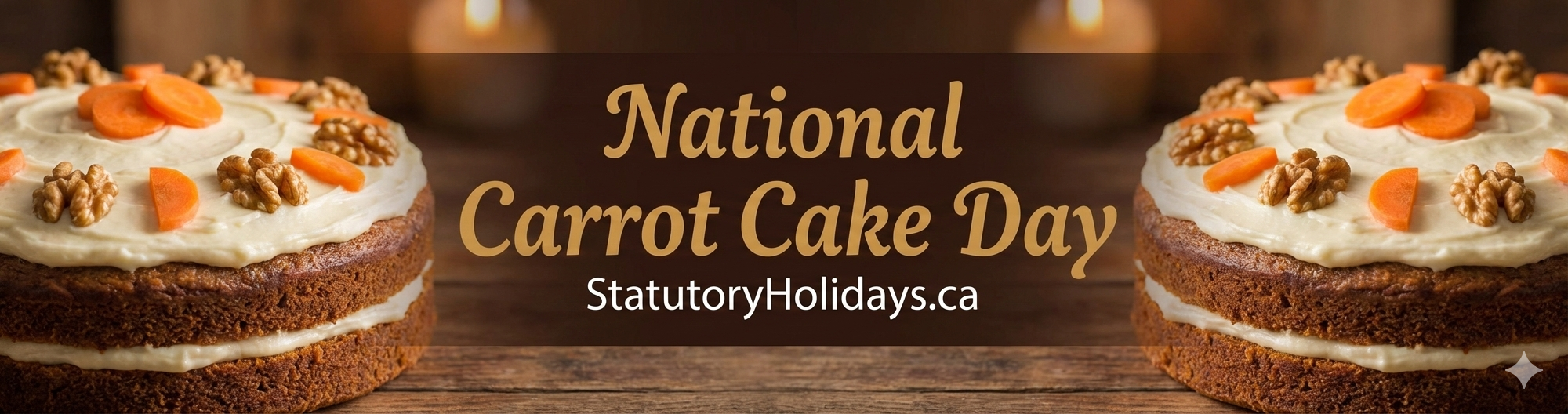 National Carrot Cake Day - Statutory Holidays in Canada