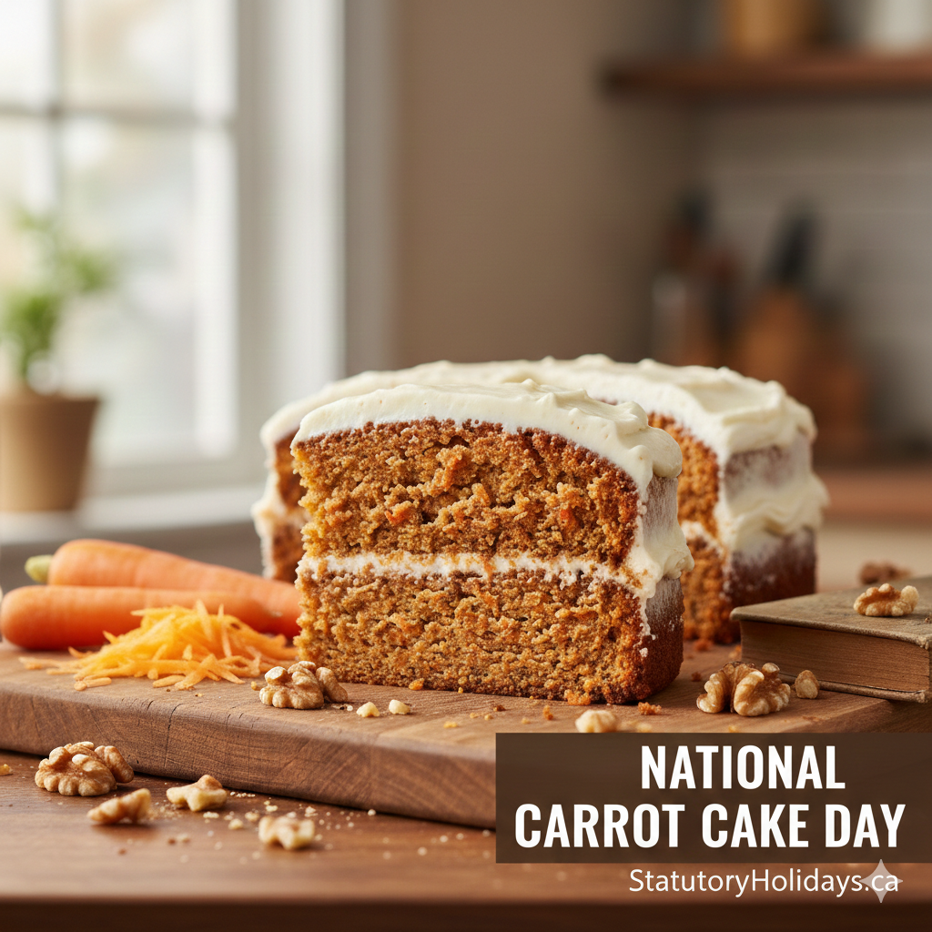 National Carrot Cake Day - Statutory Holidays in Canada